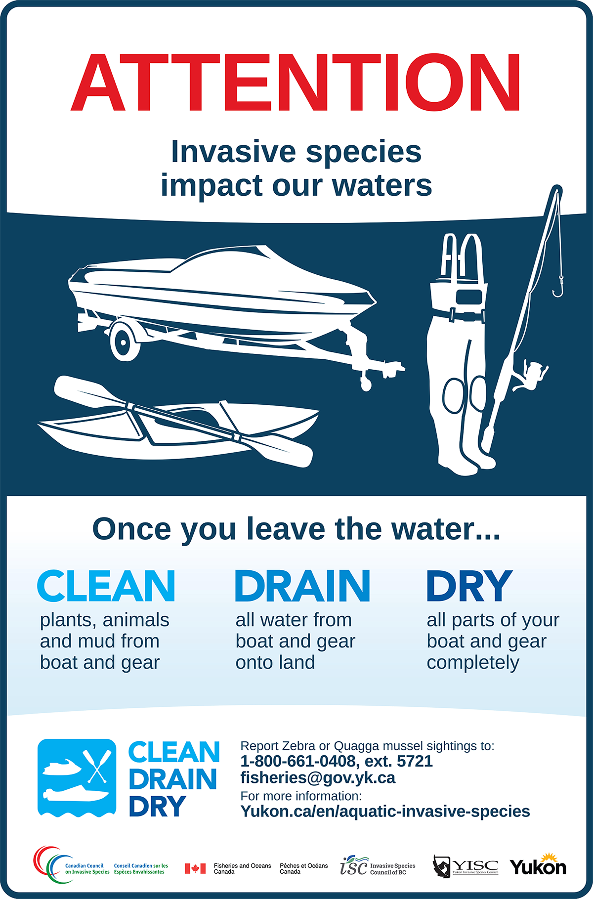 Clean Drain Dry - Yukon Invasive Species Council